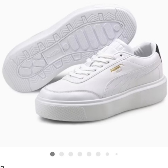 Puma | Shoes | Puma White Platform Sneakers | Poshmark